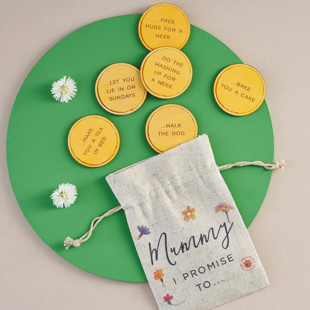Mother's Day Gift, Mummy I Love You Because.... Message Keepsake Tokens ...