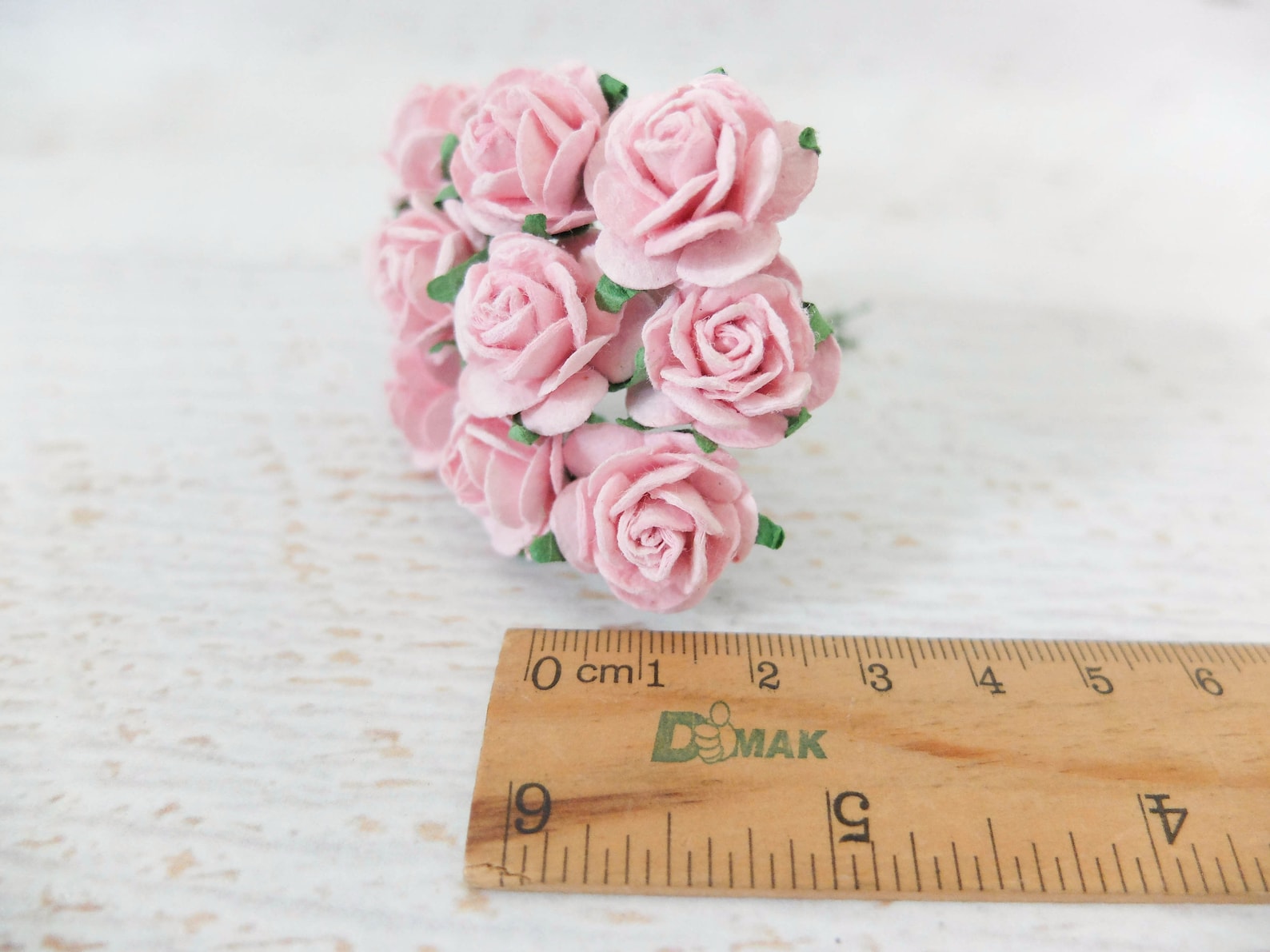 Soft Pink Paper Roses 20mm Pink Paper Roses 2 Cm Paper Roses | Etsy