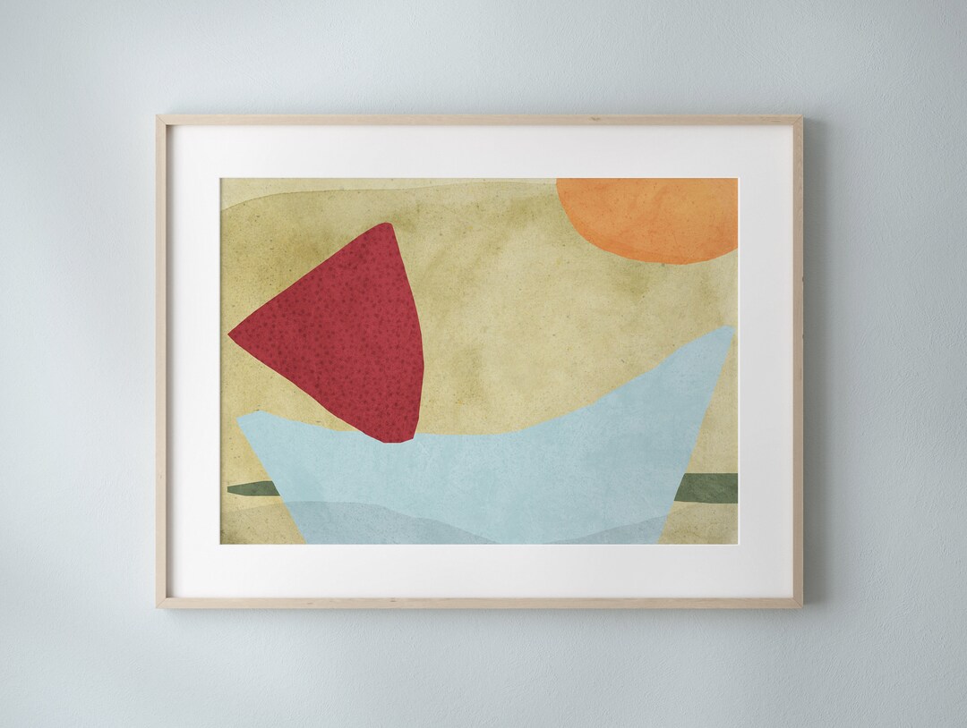 Minimalist Baby Zimmer Dekor Boot Wandkunst für Kinderzimmer Pastell ...