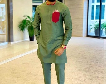 African Mens Wear, African Mens Suit, Agbada for Men, Safari, Senator ...