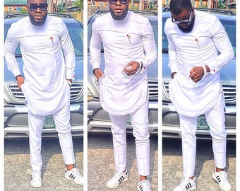 African Mens Wear, African Mens Suit, Agbada for Men, Safari, Senator ...