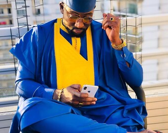 African Mens Wear, African Mens Suit, Agbada for Men, Safari, Senator ...