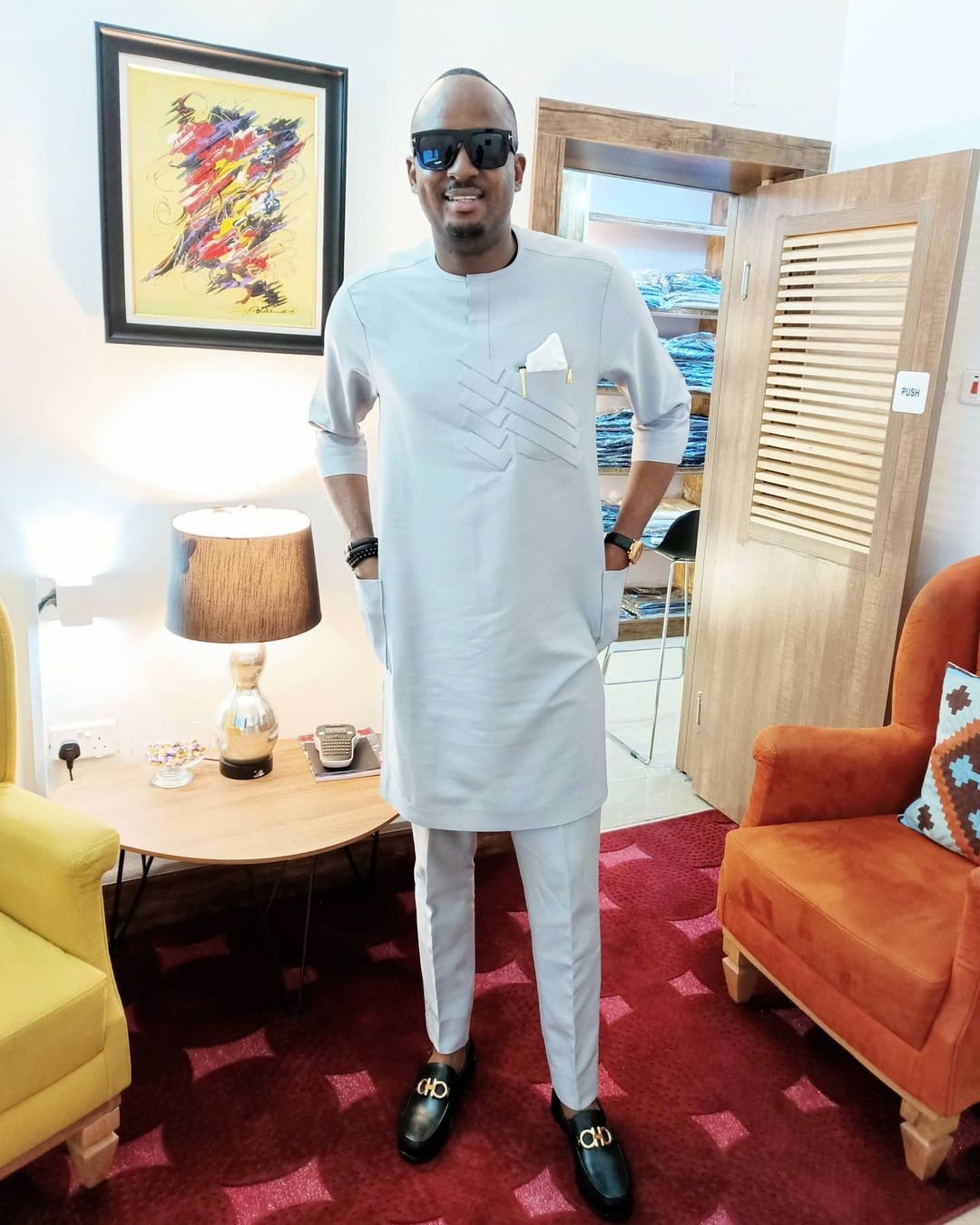 African Mens Wear, African Mens Suit, Agbada for Men, Safari, Senator ...