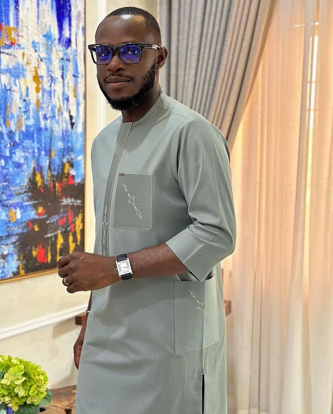 African Mens Wear, African Mens Suit, Agbada for Men, Safari, Senator ...