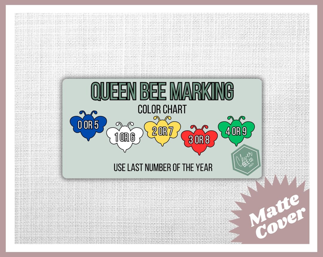Queen Bee Color Chart - Die Cut Magnet - Etsy