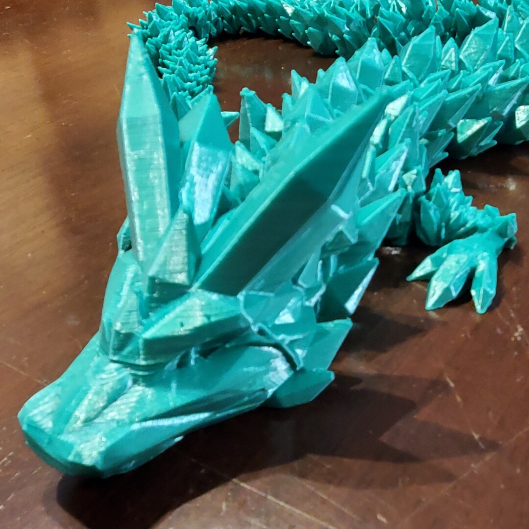 3D Printed Articulated Dragon Fidget Toy - Etsy
