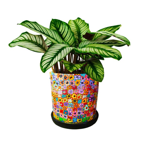 Large Colorful Outdoor Planter - Etsy