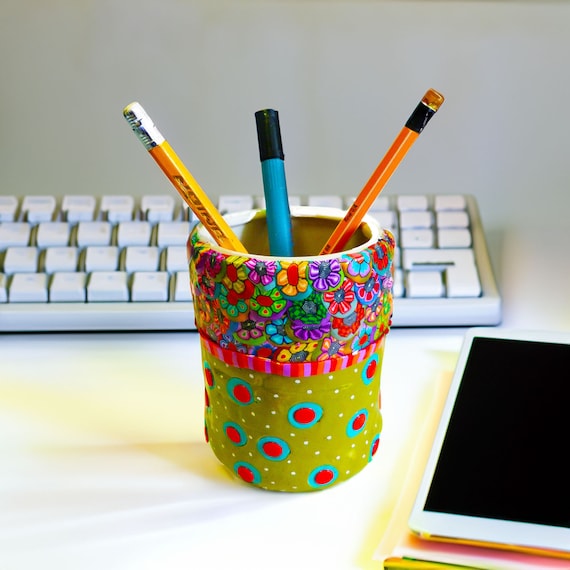 Colorful Desk Pencil Holder Office Display Pen Holder for Desk Stand for Desk Teacher Gift Idea Etsy