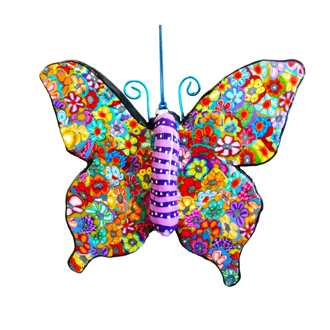 Decorative Object a Colorful Butterfly Wall, New Home Gift, Unique ...