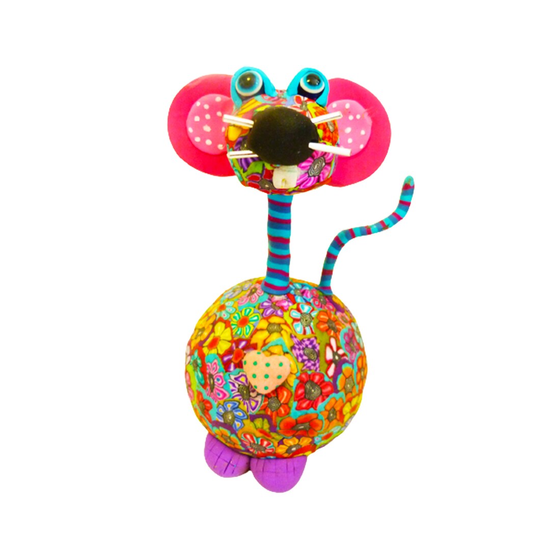 Cute Desk Decor, Bookshelf Decor, Mouse Sculpture, Whimsical Sculpture ...