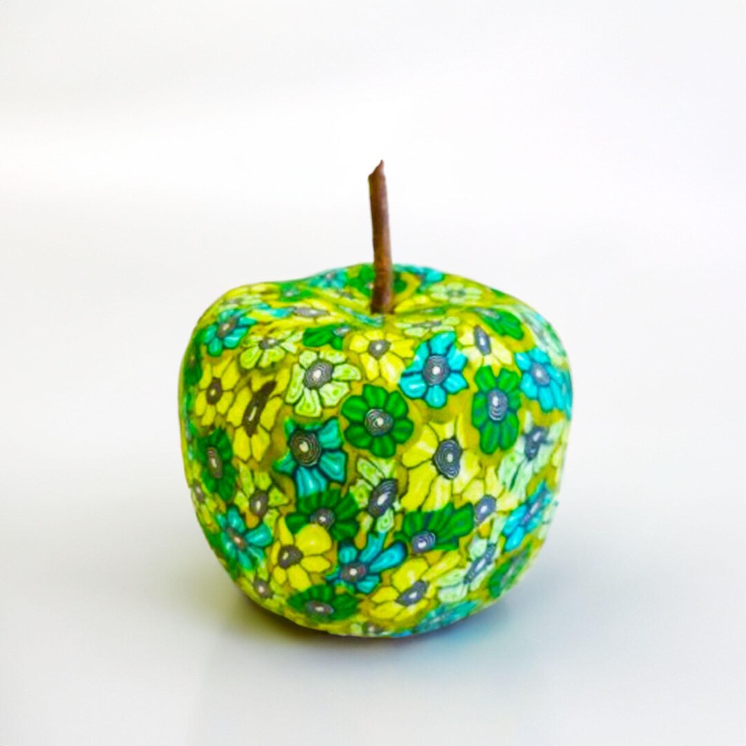 Israeli Art, Ceramic Artificial Fruit, Apple Figurines, 3d Home Decor ...