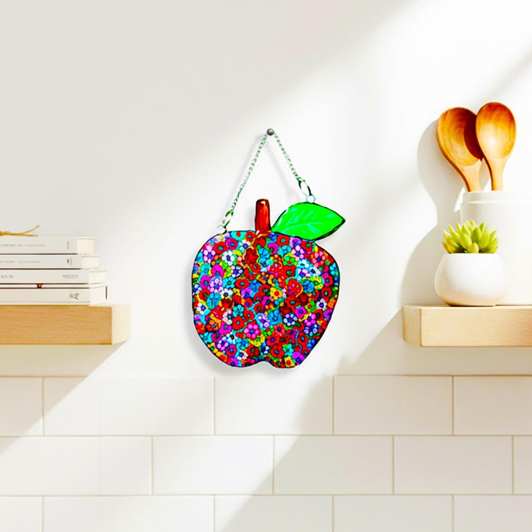 Handmade Fruits, Colorful Apples Wall Hanging - Etsy