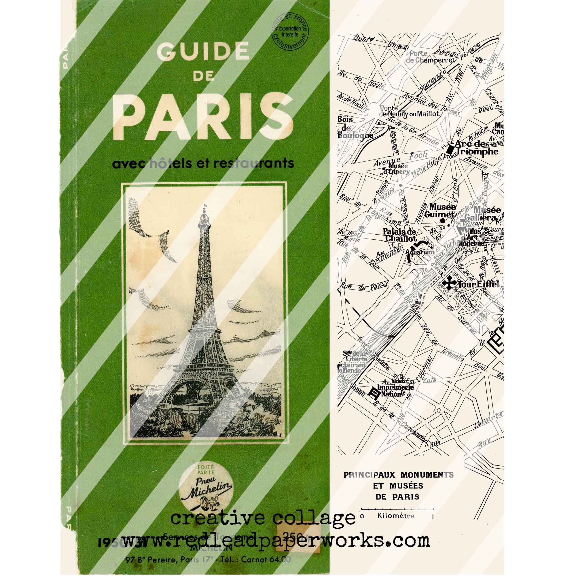 Digital Printable Guide to Paris Collage Papers - Etsy
