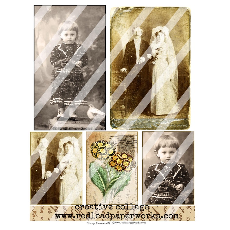 Digital Printable Mixed Media Collection One Collage Papers - Etsy