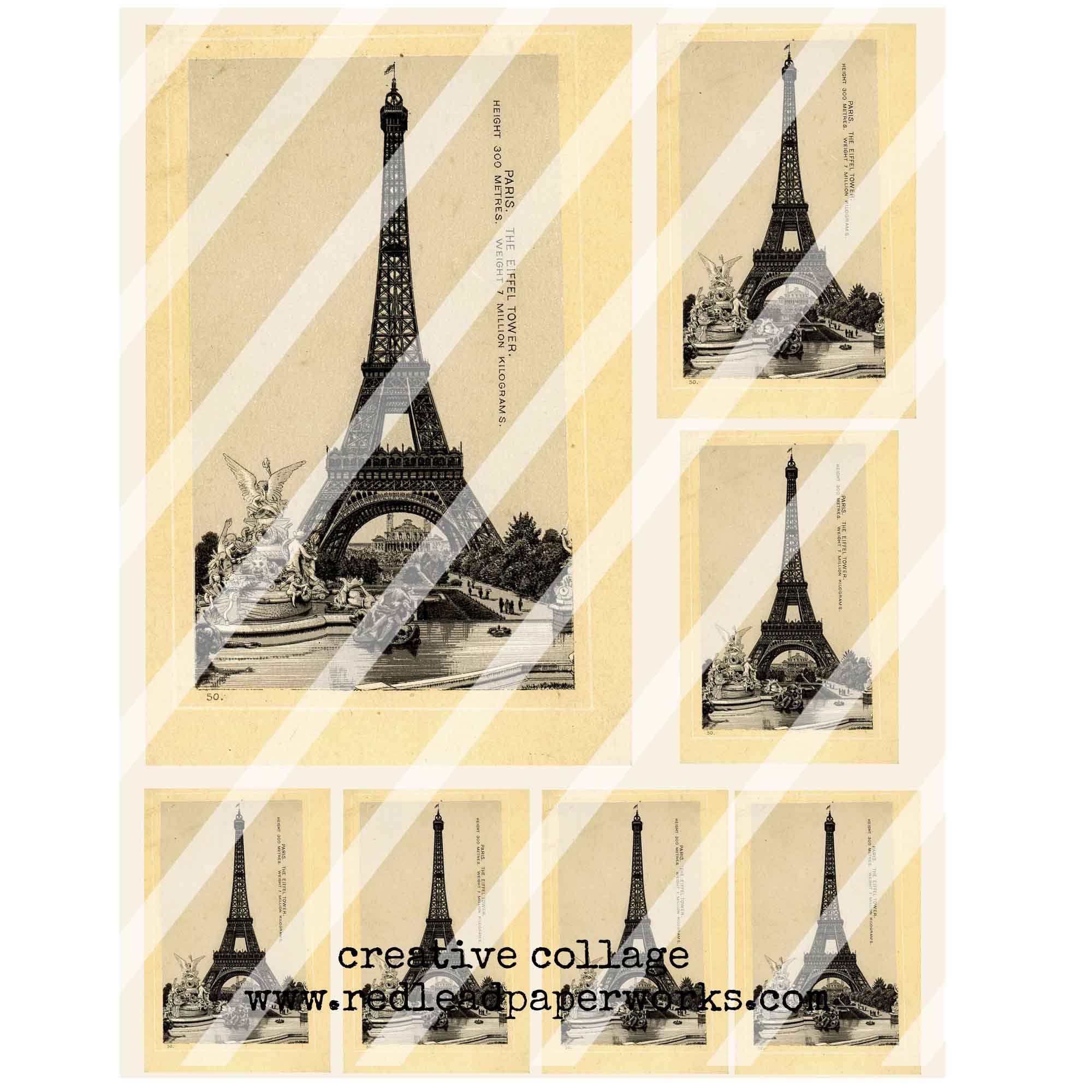 Digital Printable Guide to Paris Collage Papers - Etsy