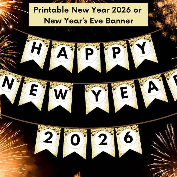 2026 New Year Banners - Etsy UK