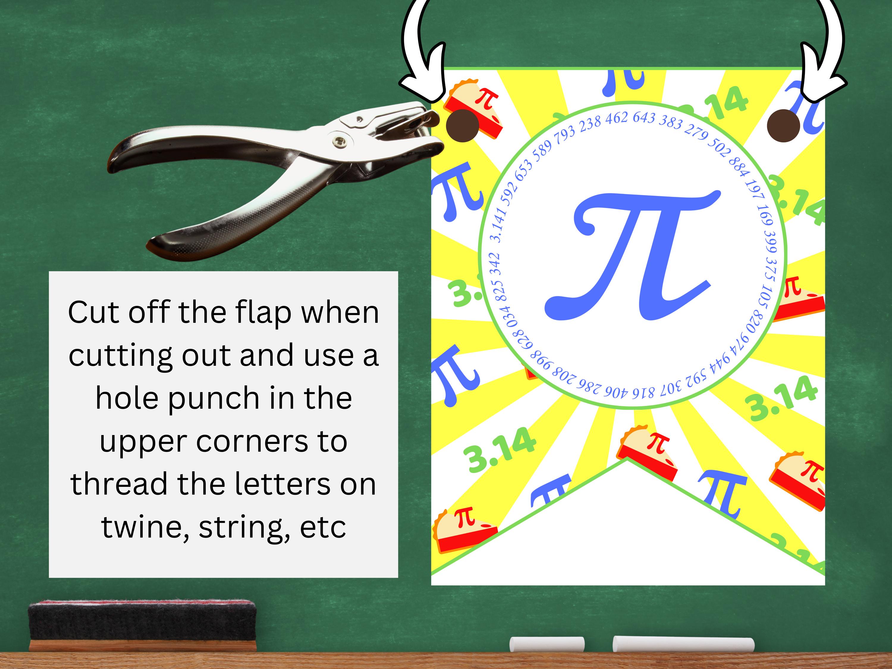 Happy PI Day Bunting Banner for Math, Science, STEM Teacher Classroom ...