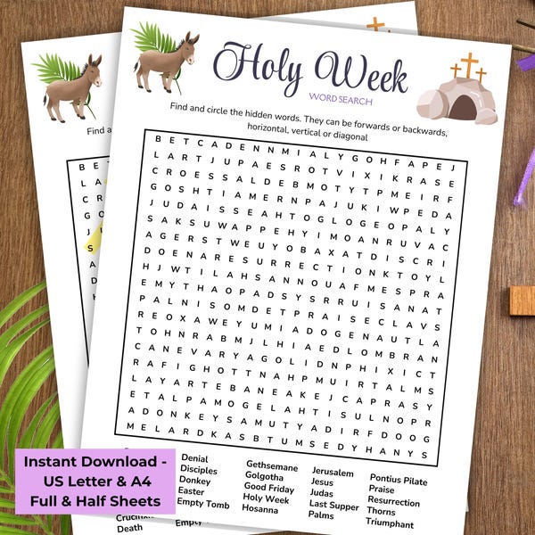 Holy Week Flyer - Etsy