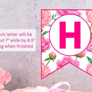 Happy Mother's Day Bunting Banner Backdrop Sign, Peony Tapestry Floral ...