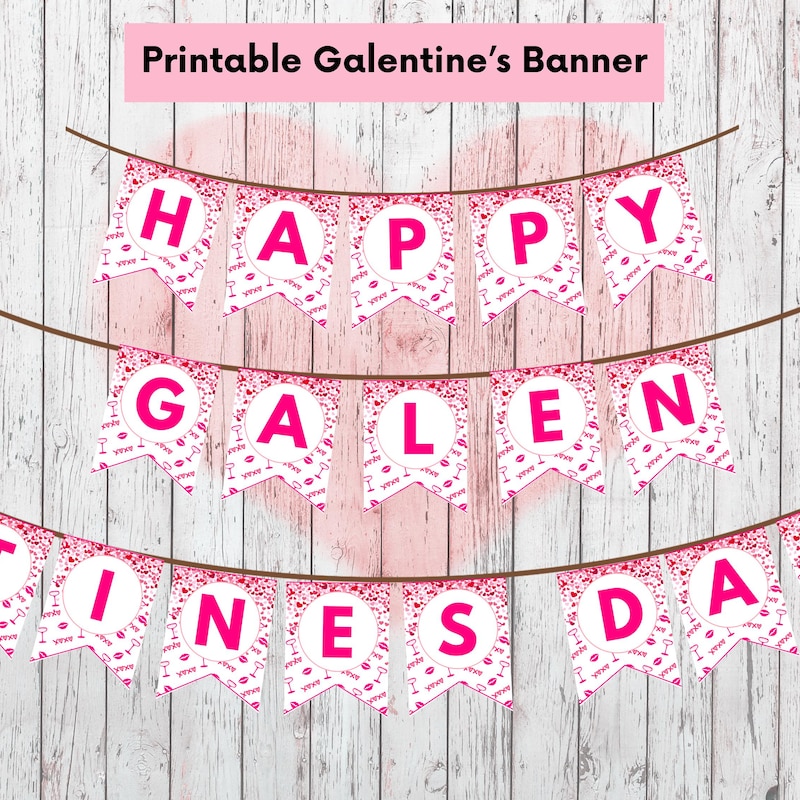 Happy Galentine Banner - Etsy UK