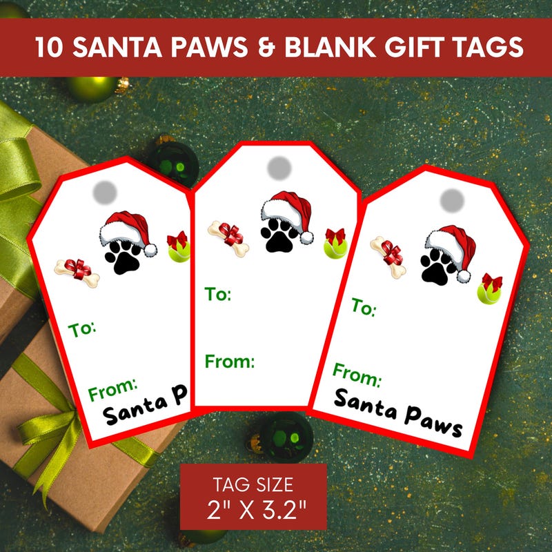 Xmas Tags - Etsy