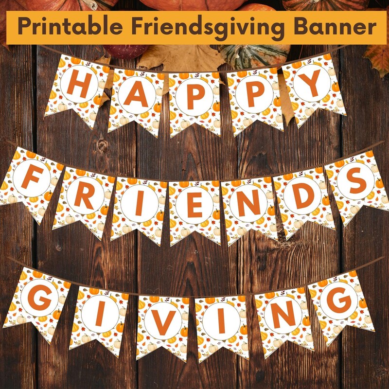 Printable Friendsgiving Banner - Etsy