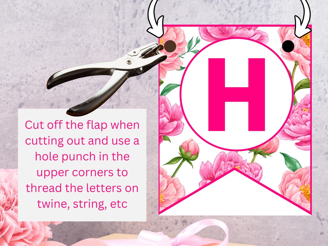 Happy Mother's Day Bunting Banner Backdrop Sign, Peony Tapestry Floral ...