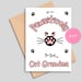 Cat Grandma Card, Cat Grandma Mother's Day Card, Cat Grandma Birthday ...