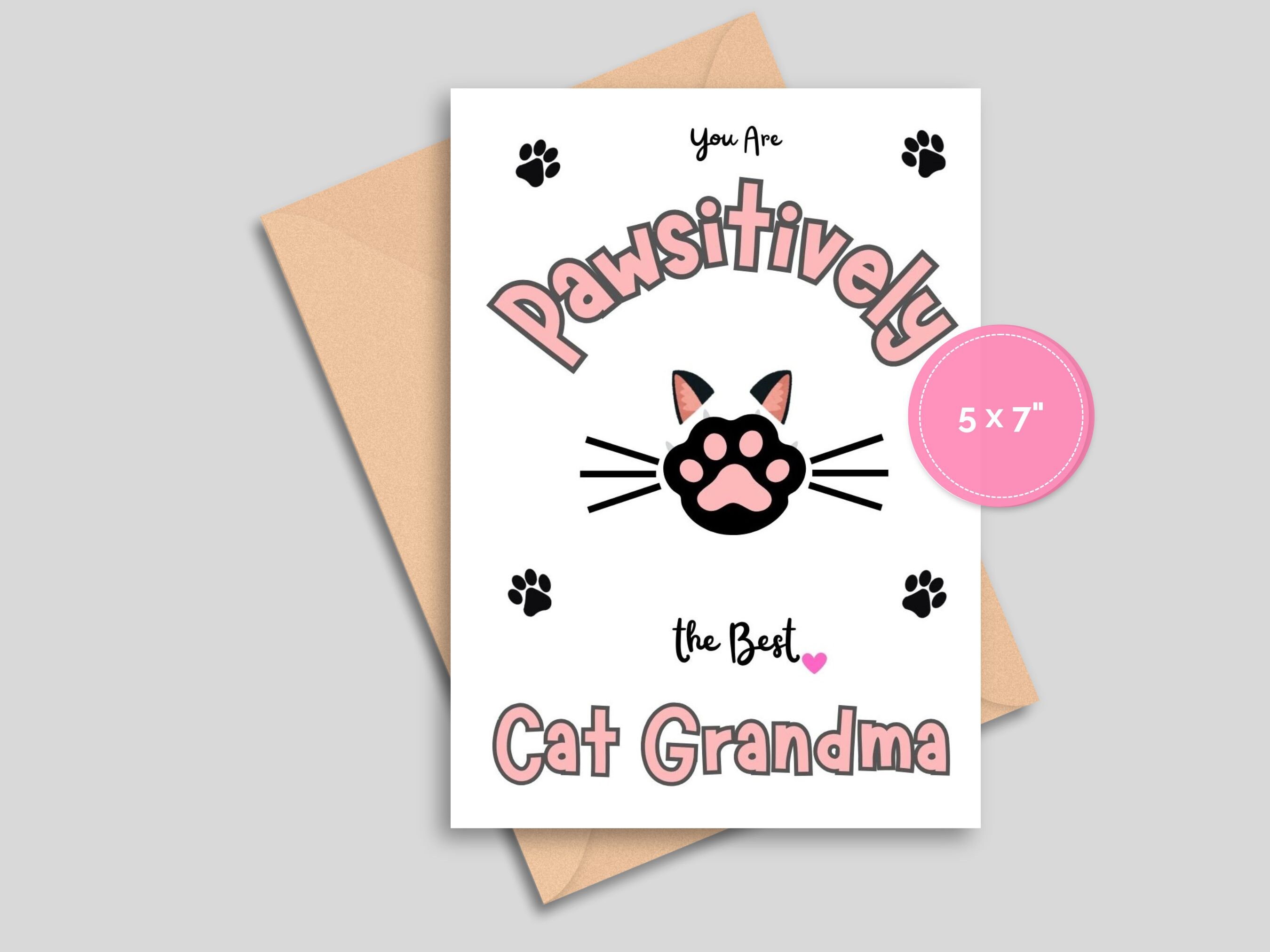 Cat Grandma Card, Cat Grandma Mother's Day Card, Cat Grandma Birthday ...