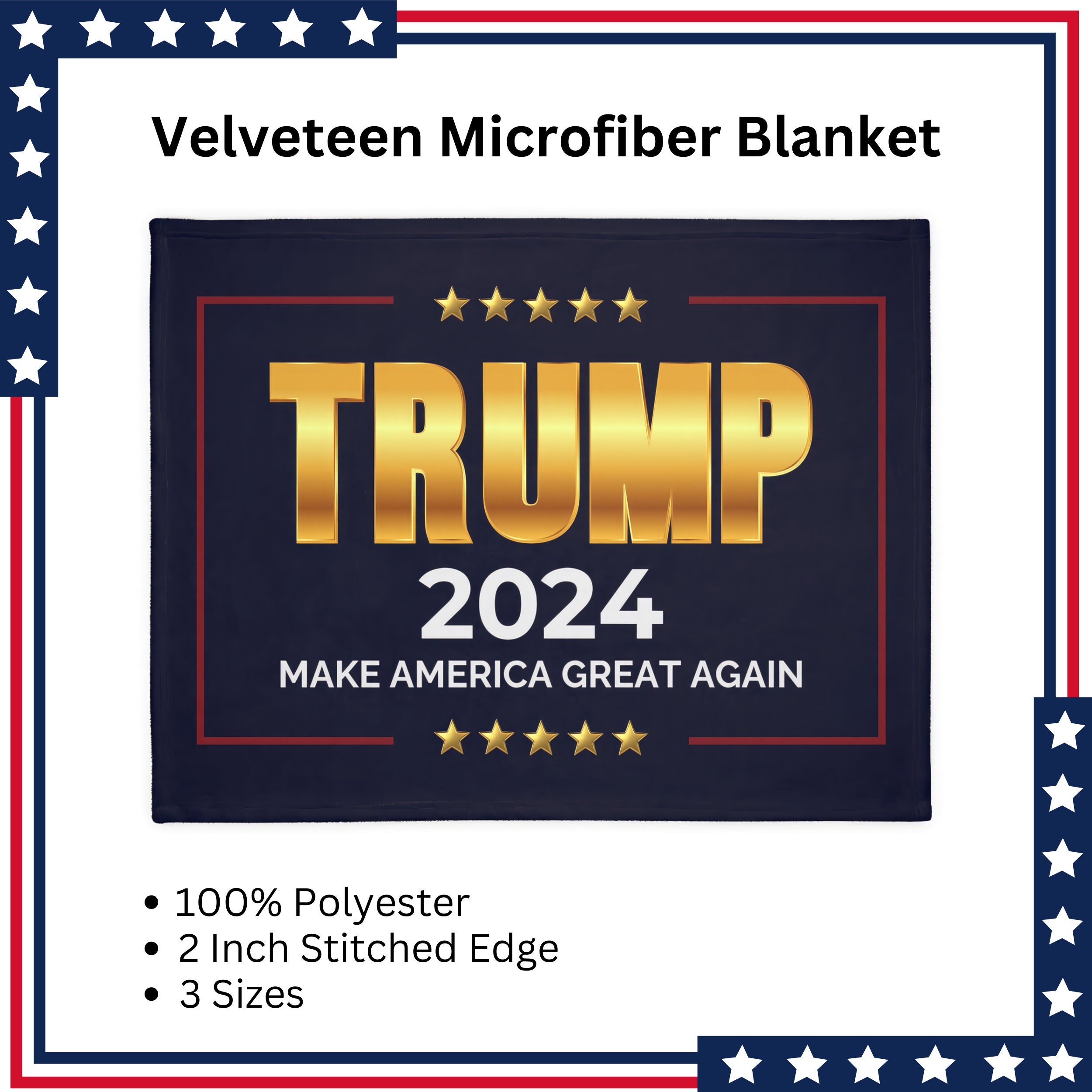 Trump Blanket, Trump Home Decor, USA Blanket, President Trump Gift ...