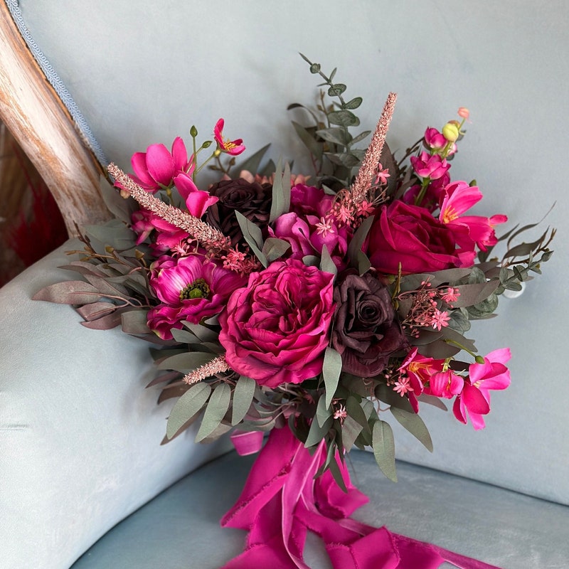Fuchsia Bouquet - Etsy