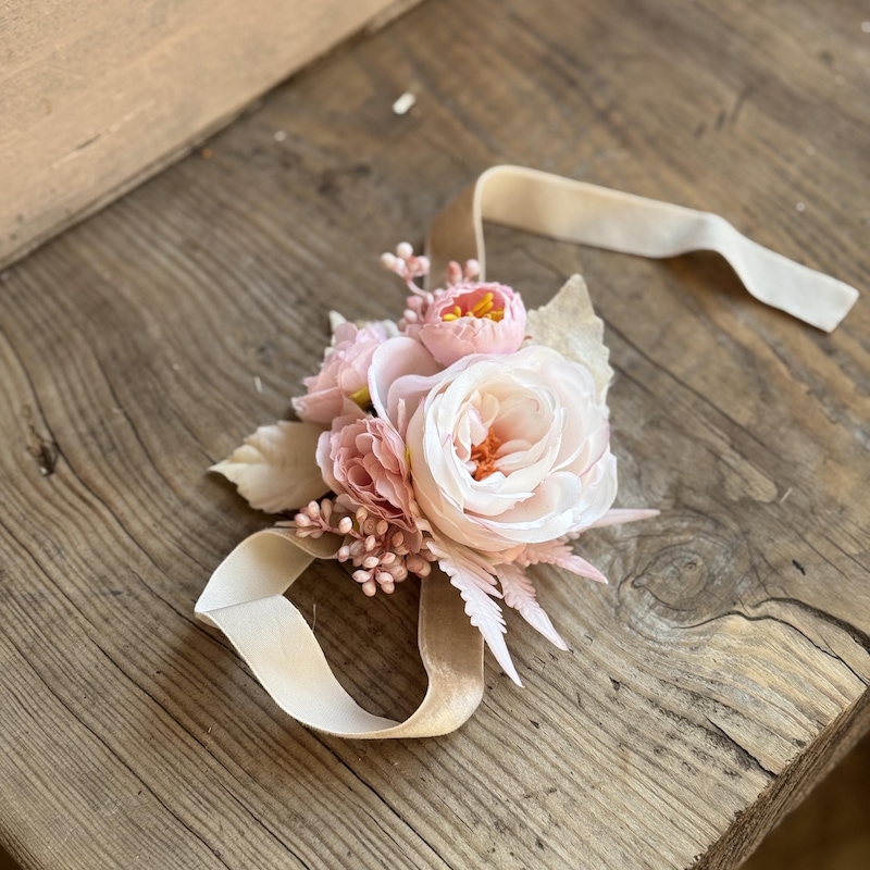 Pink Wrist Corsage - Etsy