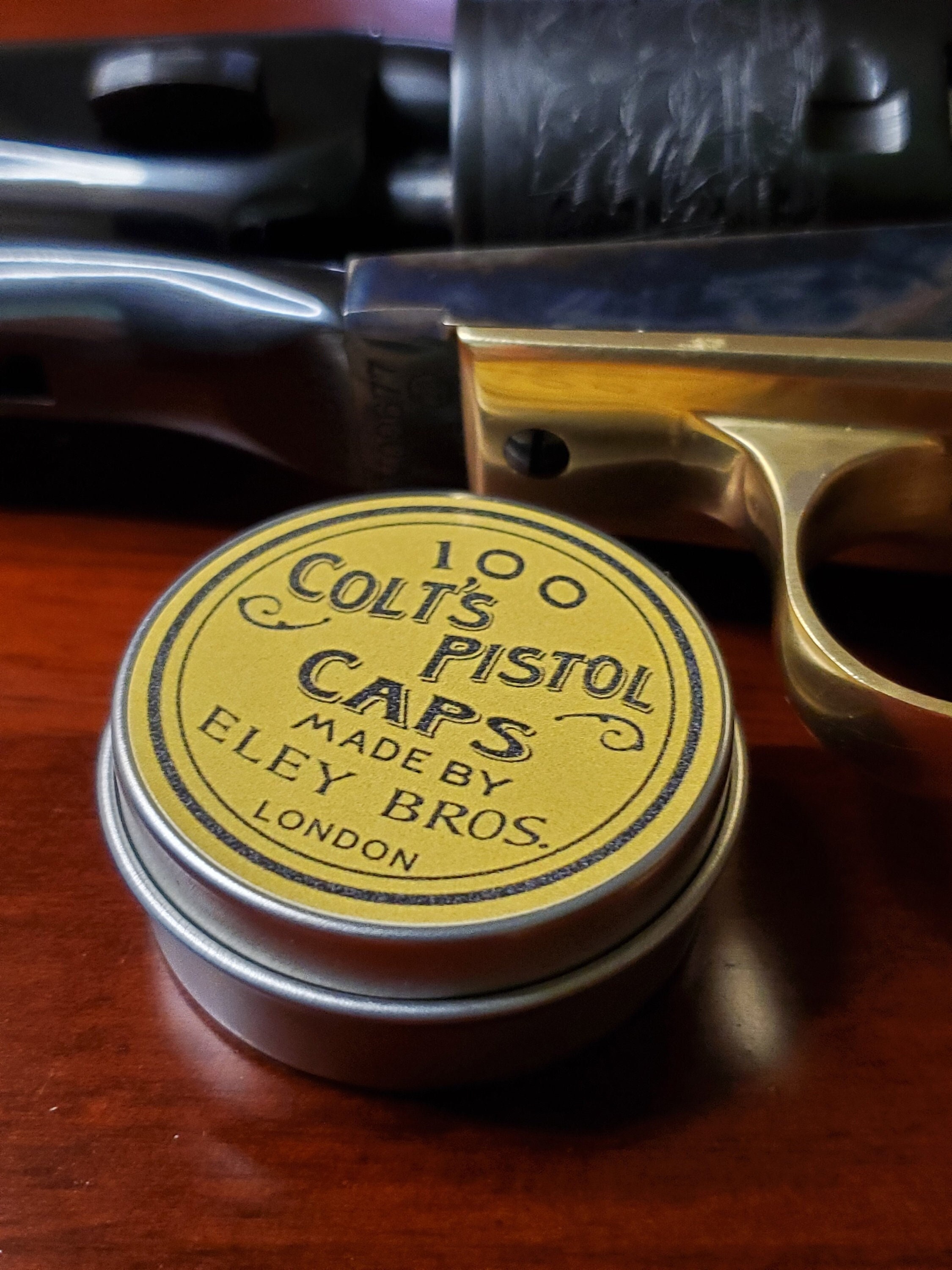 Percussion Cap Tin, Replica, Colt Gold. - Etsy