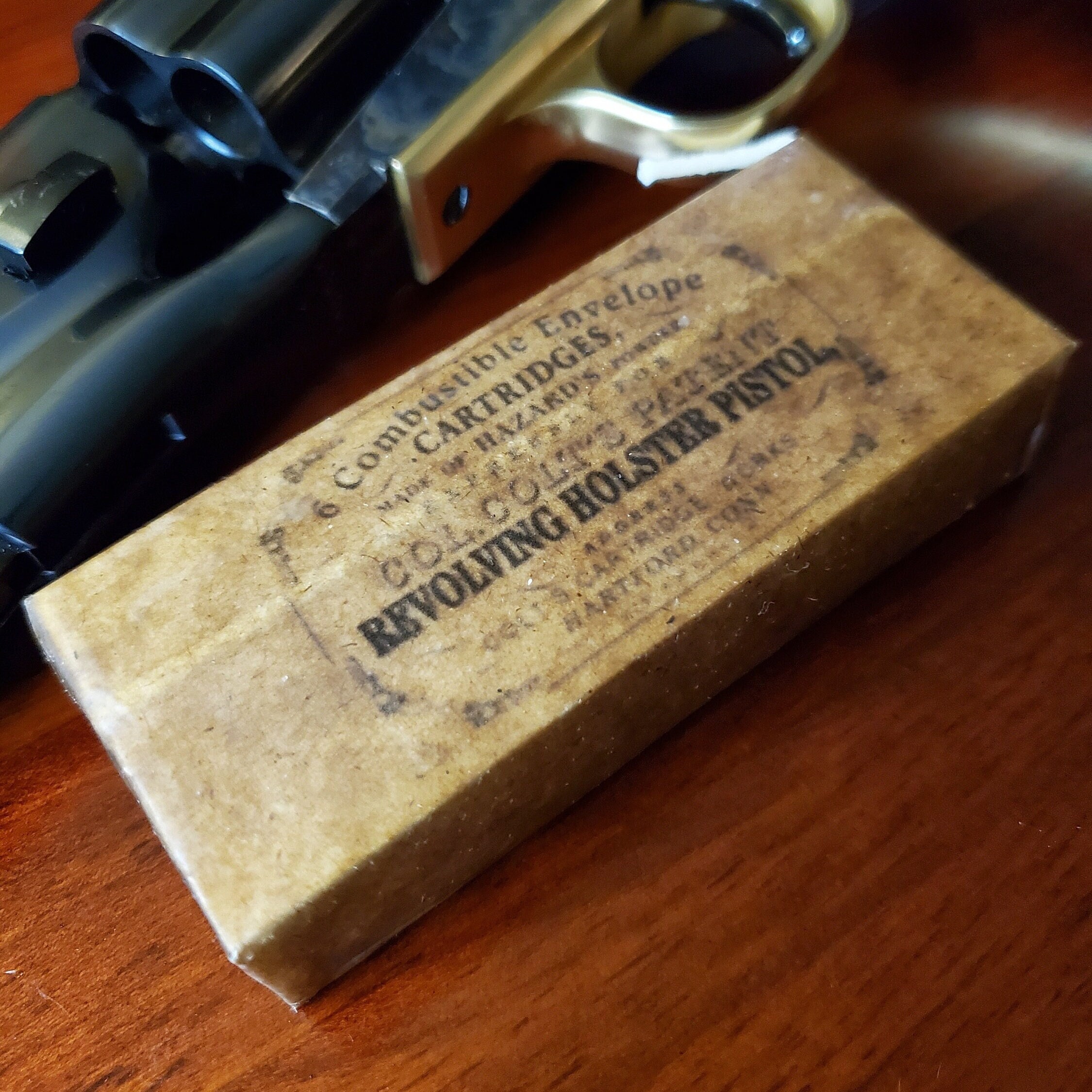 CARTRIDGE BOX, .44 Cal, Replica, Civil War, Paper Cartridge, Colt ...