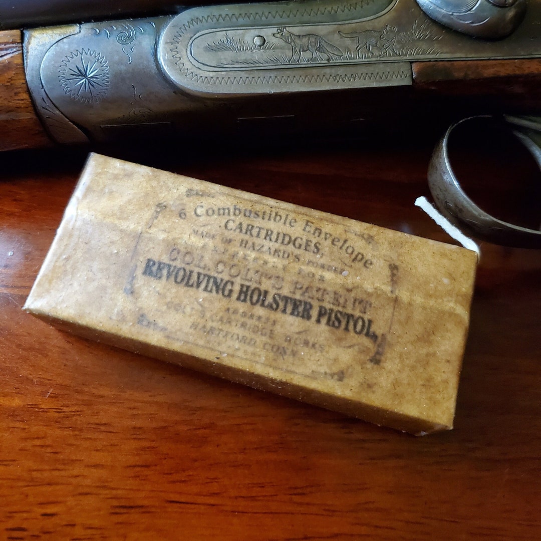 CARTRIDGE BOX, .44 Cal, Replica, Civil War, Paper Cartridge, Colt ...