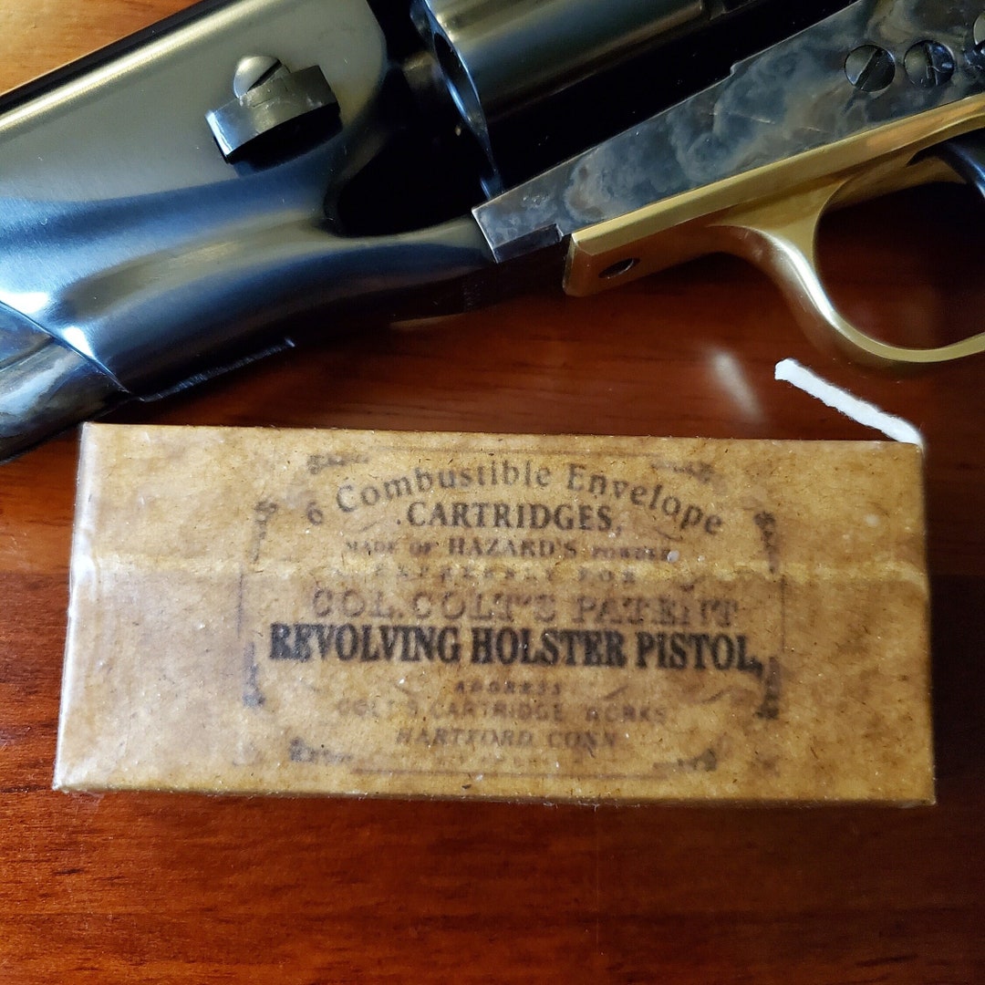 CARTRIDGE BOX, Replica, Civil War, Paper Cartridge, Colt Holster. - Etsy