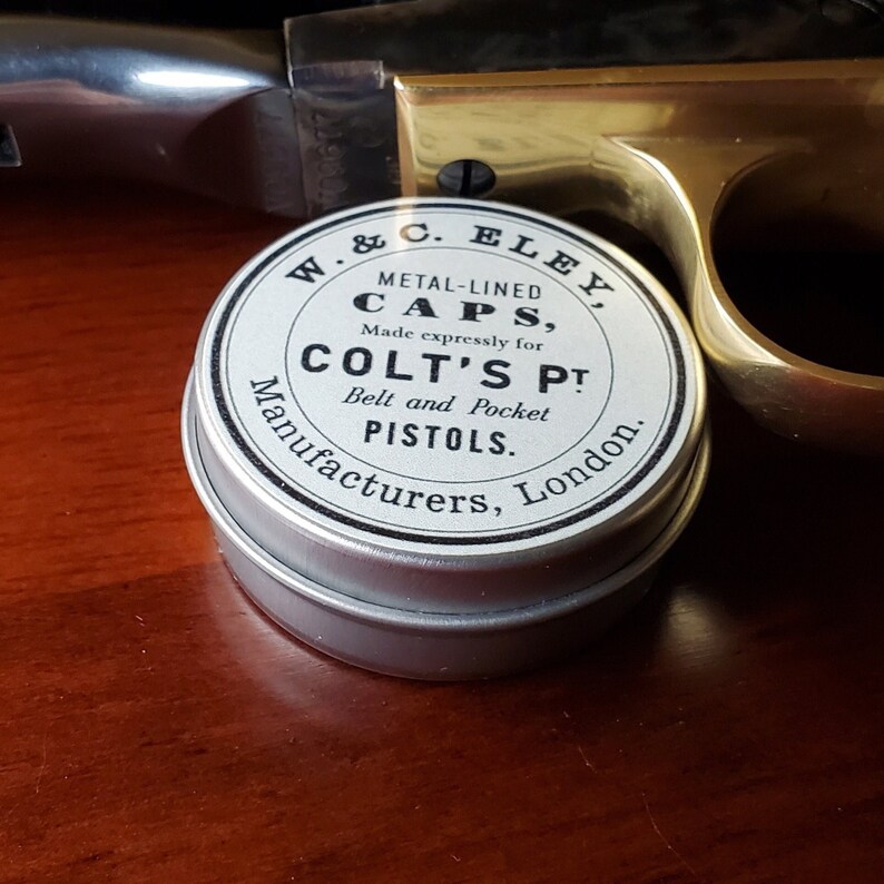 Percussion Cap Tin, Replica, Colt Light Blue. - Etsy