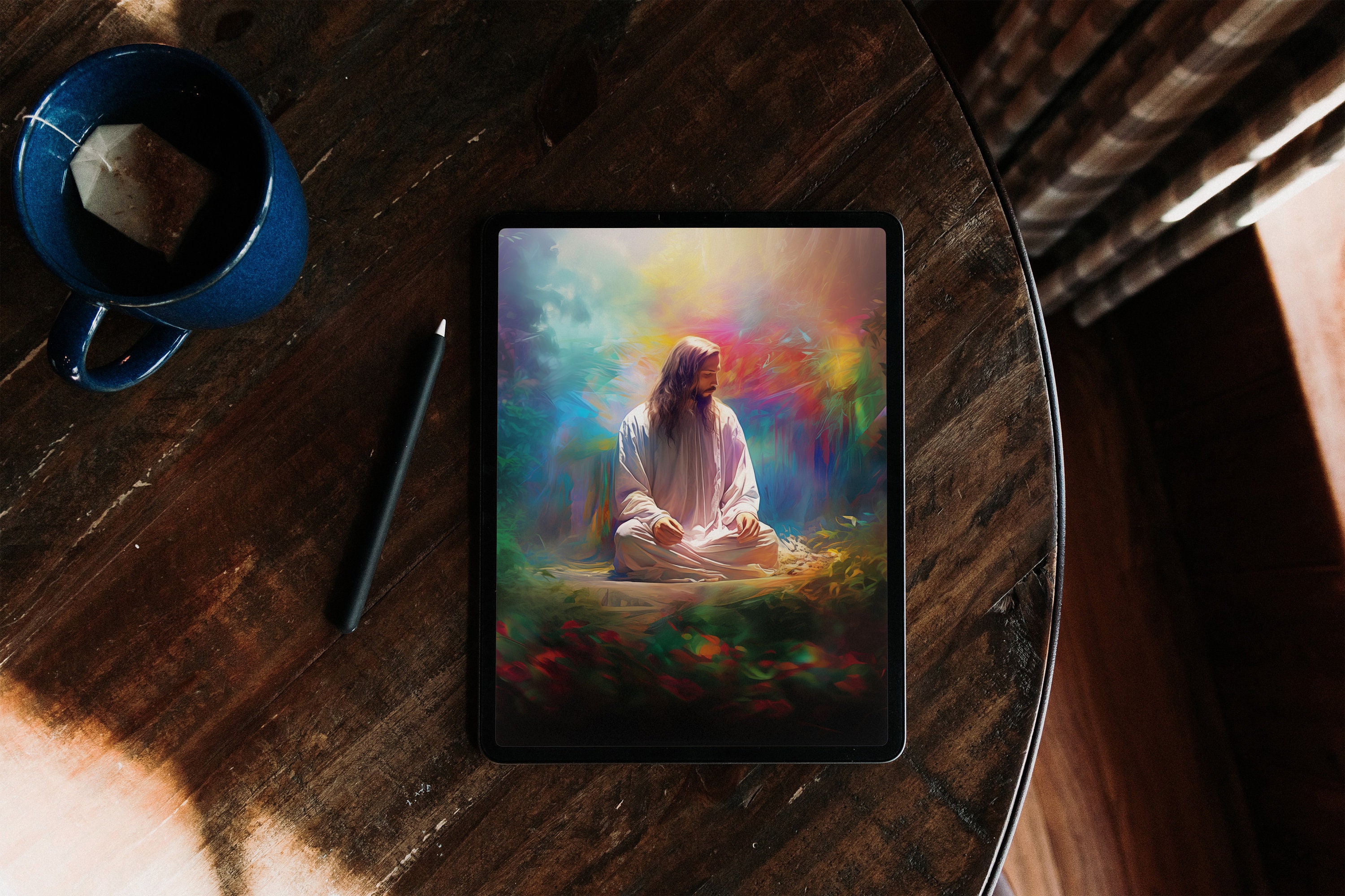 JESUS PRAYING / 4K Digital Wallpaper for Phone, Tablet, Computer - Etsy