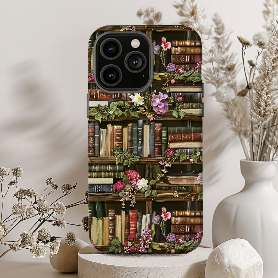 Magsafe Vintage Books Phone Case | Magnetic Tough Cases Flowers and ...