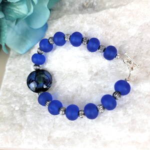 Monochromatic Blue Bracelet, Royal Blue Bracelet, Bright Blue, Art ...