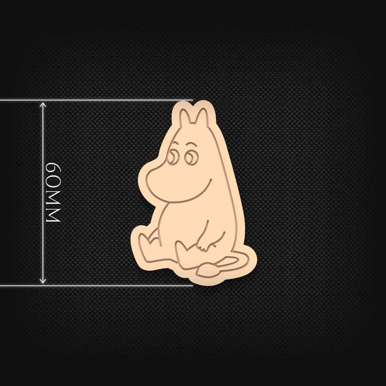 Mооmіn Sitting Cookie Clay Cutter | Animals Cookie Cutters | 6 Sizes ...