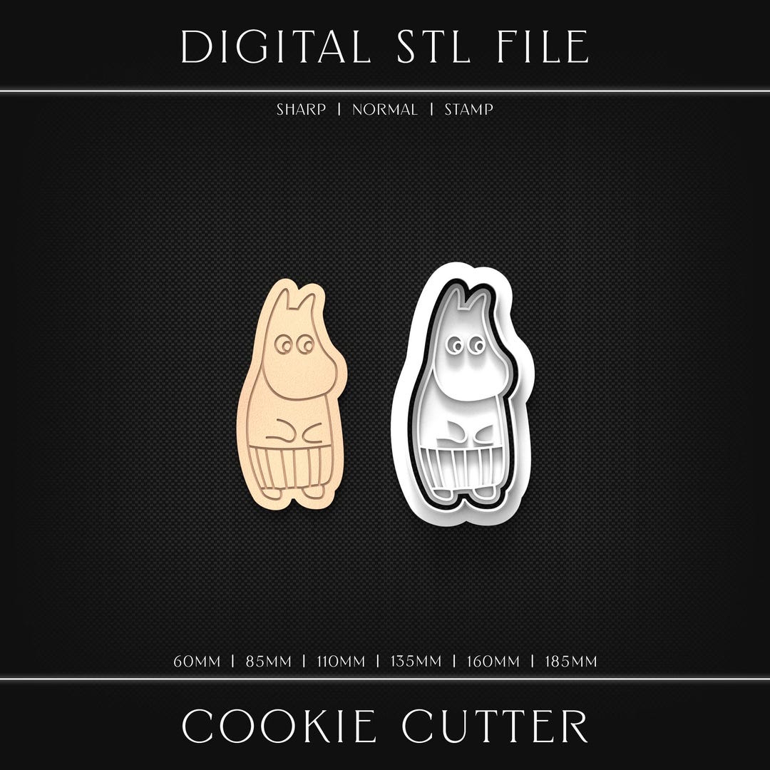 Moomin in Swimming Trunks Cookie Clay Cutter Christmas Cookie Cutters 6 ...