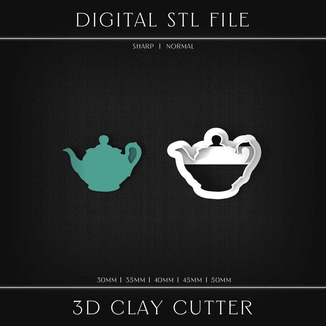 Kettle Polymer Clay Cutter | 5 Sizes | Digital STL File | Earring Tool ...