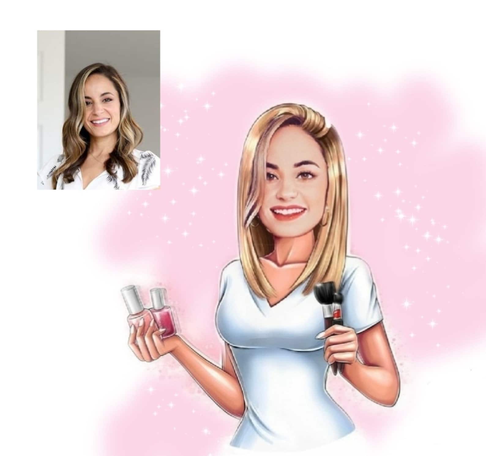 Custom Cartoon Portrait Logo: Business Branding (digital File) - Etsy