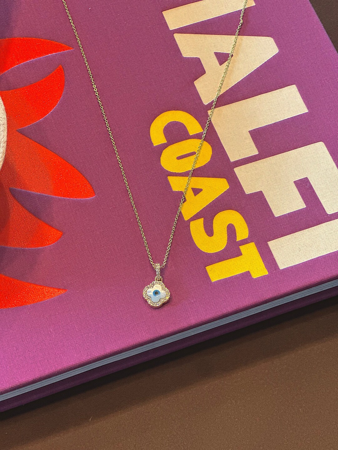 Evil Eye Necklace Four Leaf Clover - Etsy New Zealand