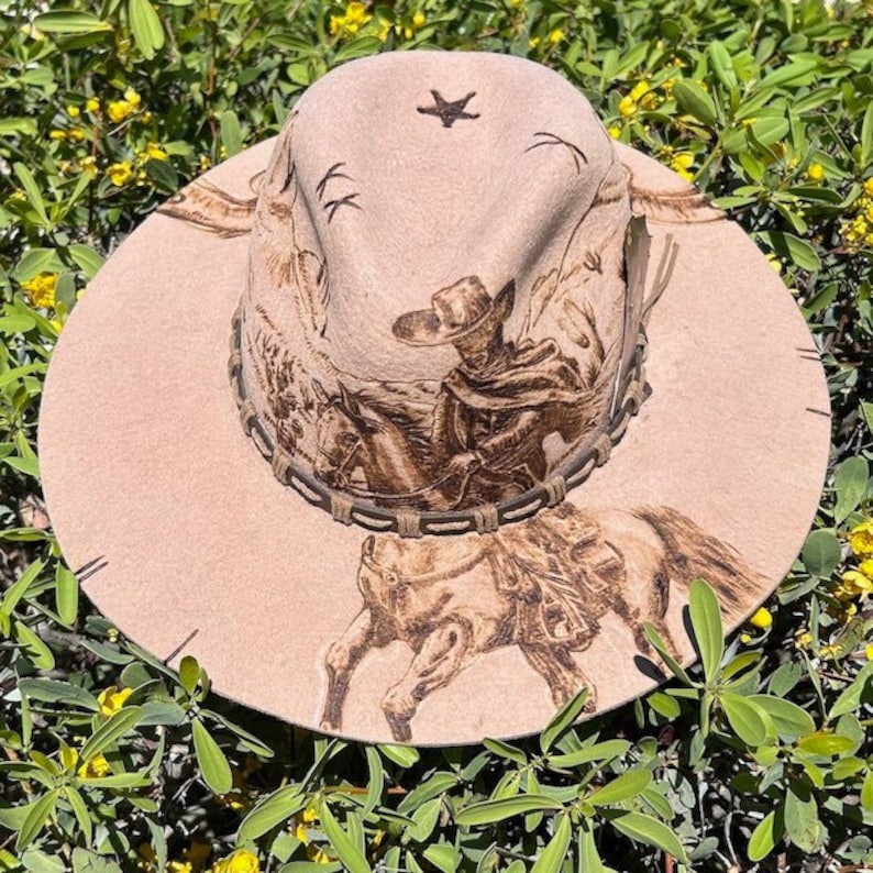 Level 1, 2 Sides Burnt! Custom Burned Hats – Personalized Wearable Art ...