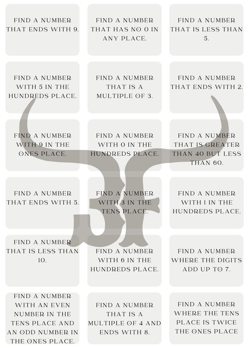 Place Value Bingo Game for 1st and 2nd Grade 54 Fun and Educational ...