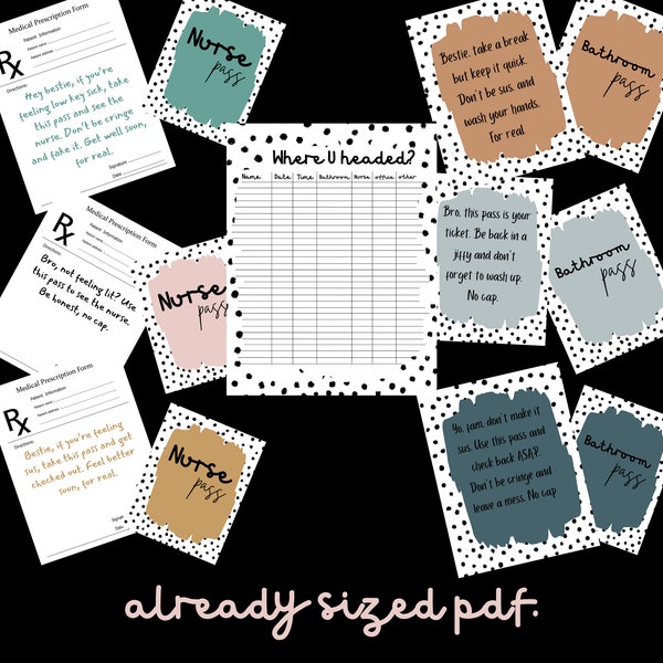 Gen Z Classroom Signs - Etsy