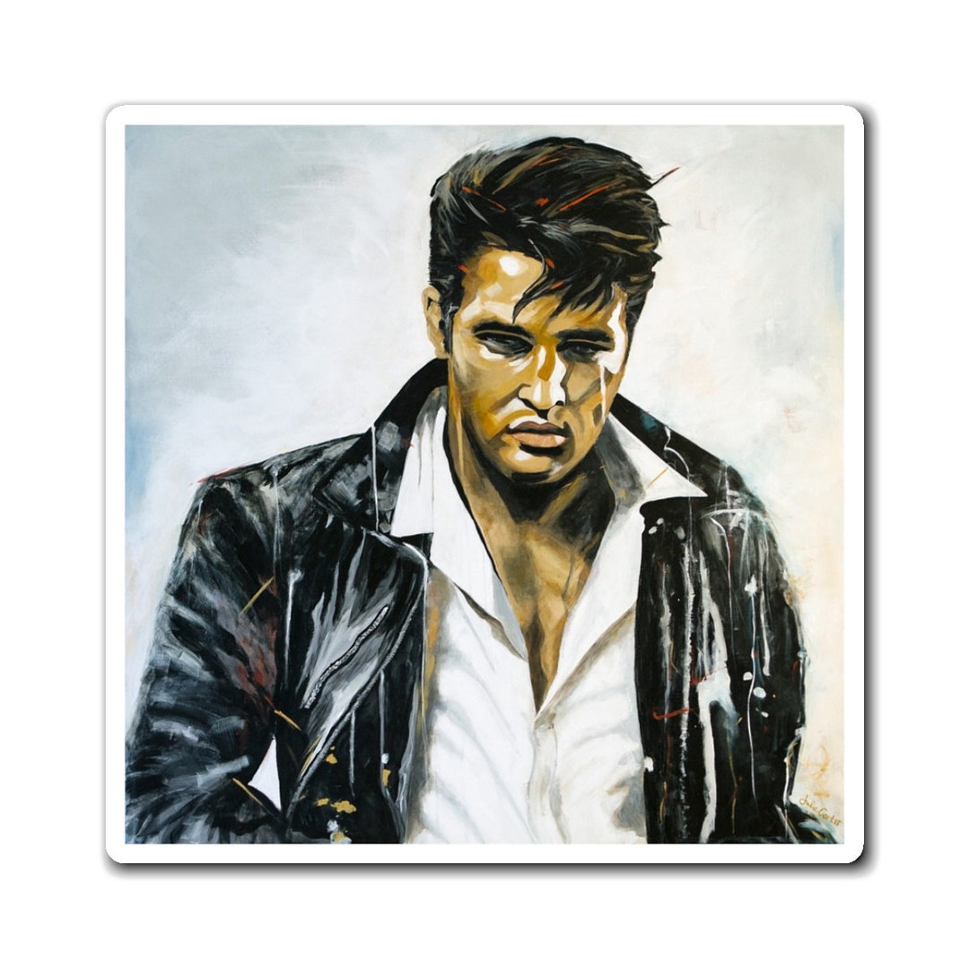 Elvis Presley Art Magnet, Original Elvis Painting by Artist Julie ...