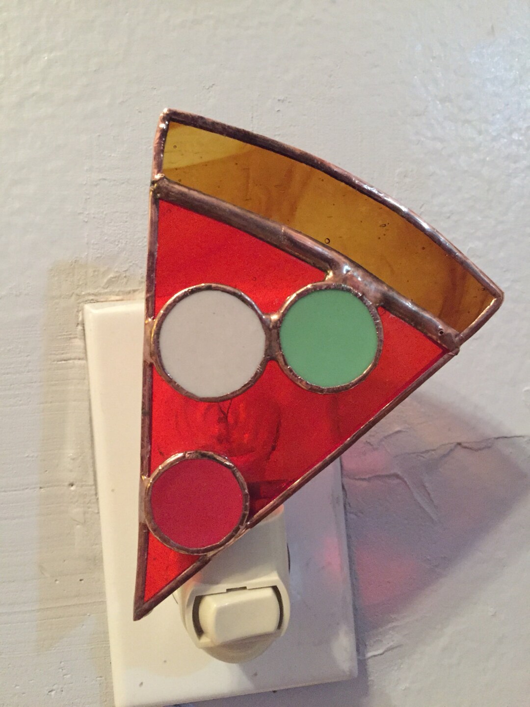 Stained Glass PIZZA Night Light! - Etsy